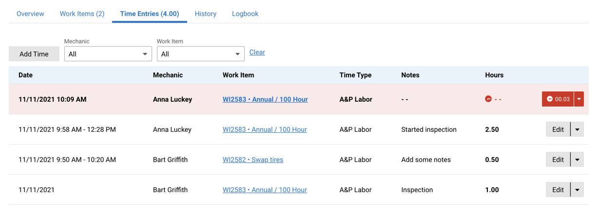 Aircraft Maintenance Management Solution Time Tracking Now Available