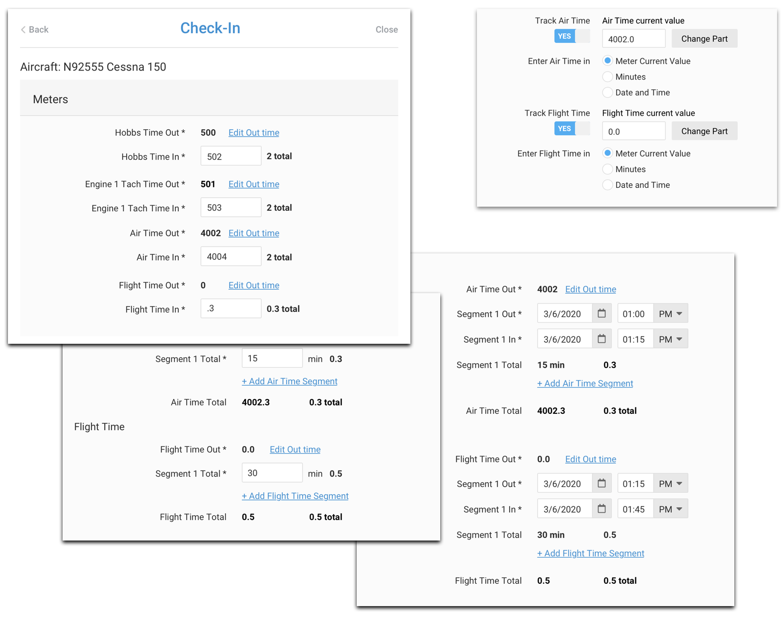 Air and Flight Time Enhancements